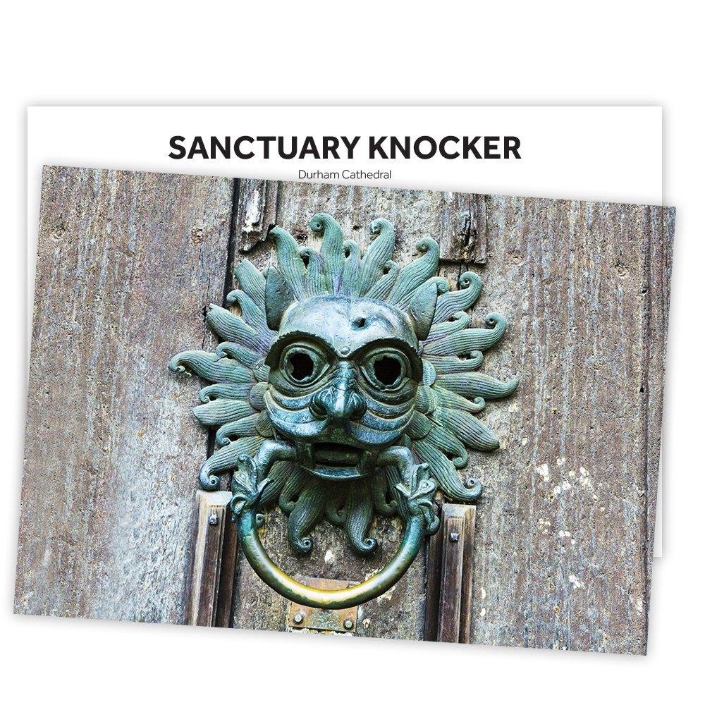 Durham Postcard - Sanctuary Knocker (Durham Cathedral) - North East Gifts