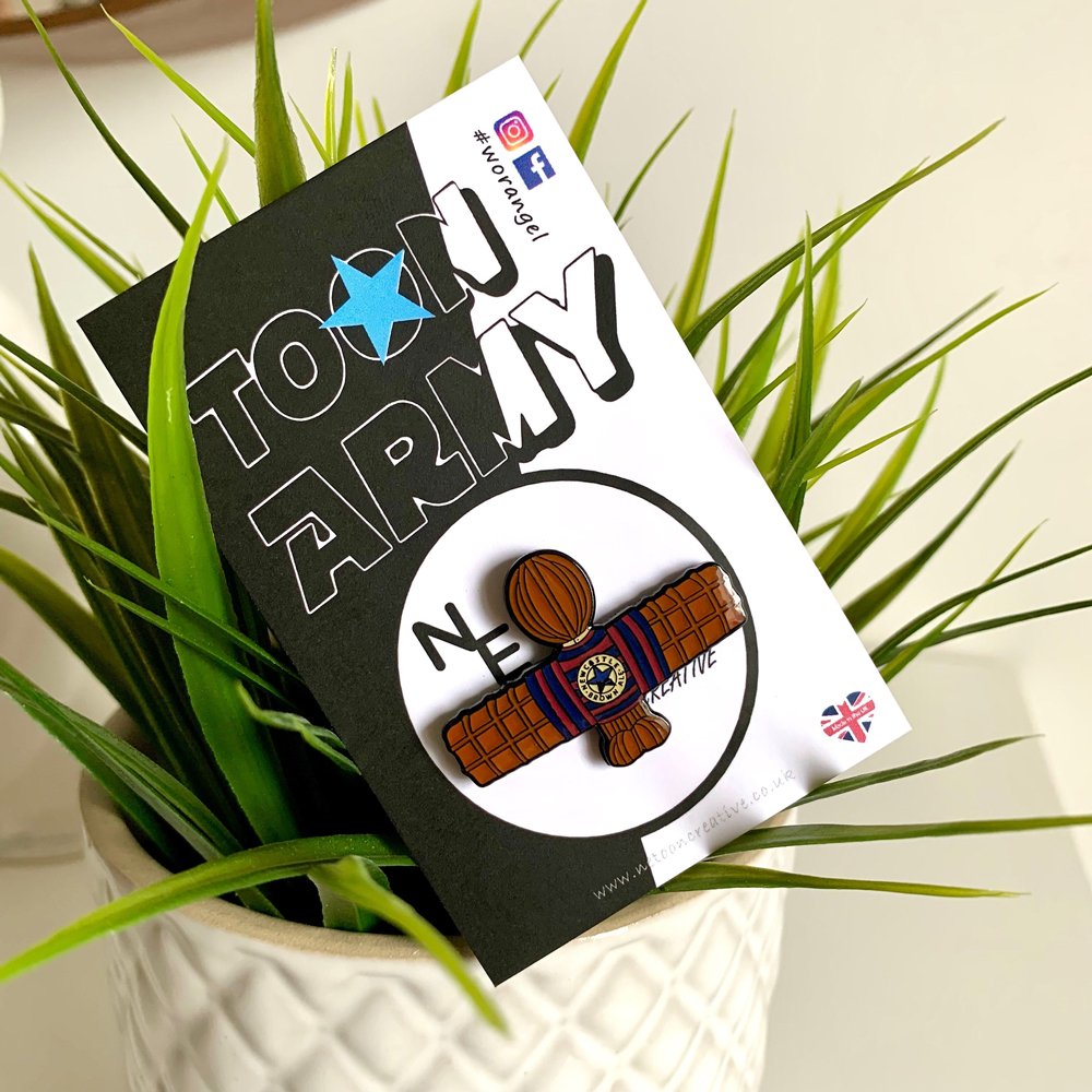 Wor Angel 'Toon 96 Away Shirt' Enamel Pin - North East Gifts